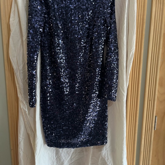 Jessica Simpson | Dresses | Jessica Simpson Blue Sequin Bodycon Mini ...